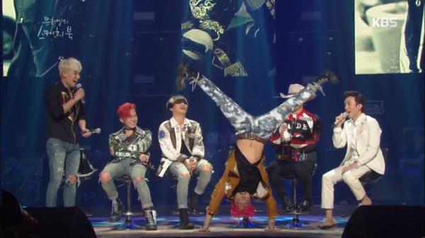 빅뱅 태양, YG답게 물구나무도 'Y' - 스타연예 - KBS연예