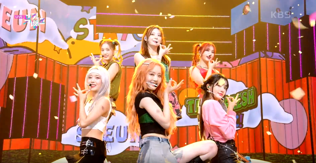 [뮤직뱅크] STAYC(스테이씨)만의 통통 튀는 긍정 에너지 ♪Bubble - 스타연예 - KBS연예