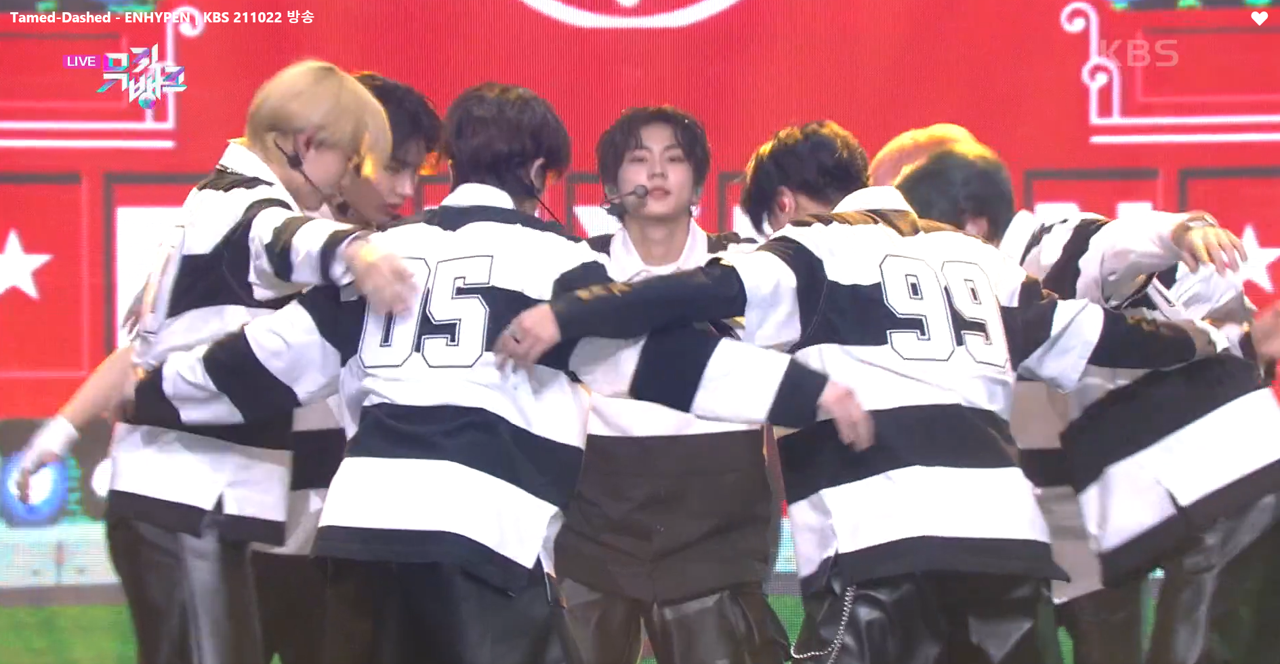 [뮤직뱅크] 그룹 엔하이픈, ‘Tamed-Dashed’ 1위 소감 “엔진, 방시혁 PD 감사해” - 스타연예 - KBS연예